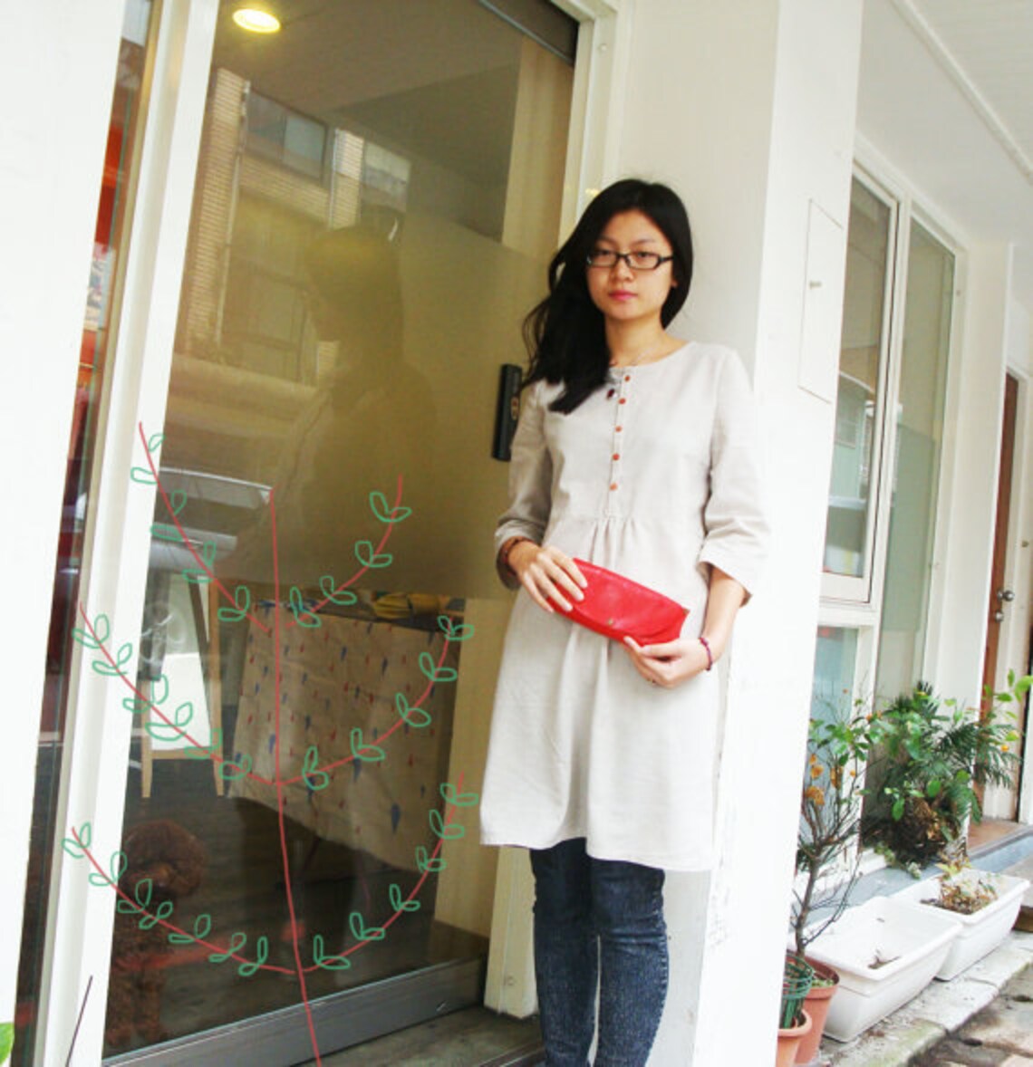 Elegant Classic Button Linen Dress / Shirt,japanese Style, PDF Digital ...