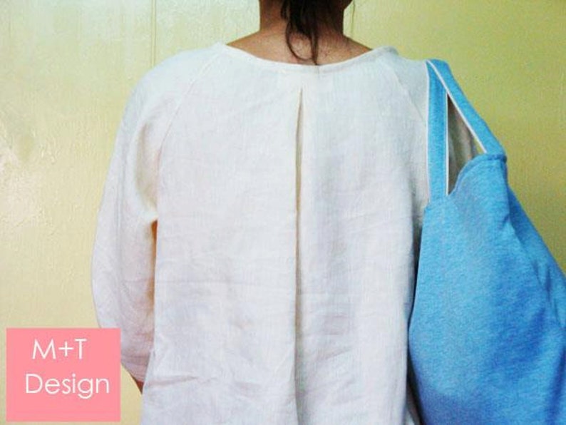 Elegant Classic, Japanese Style Linen Raglan Sleeve Shirt / Dress ...