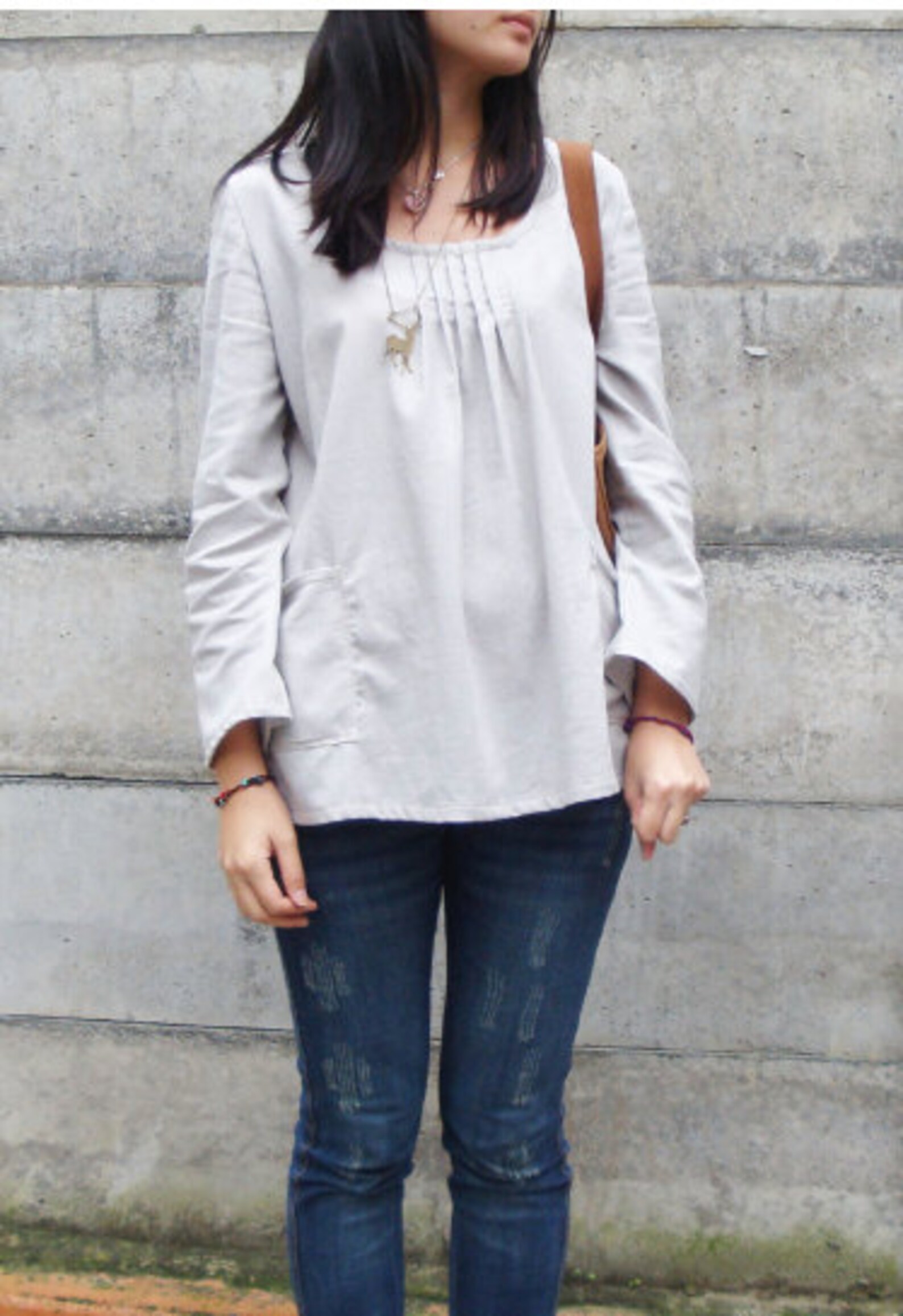 Elegant Classic, Japanese Style Linen Shirt With Pocket Digital Sewing ...