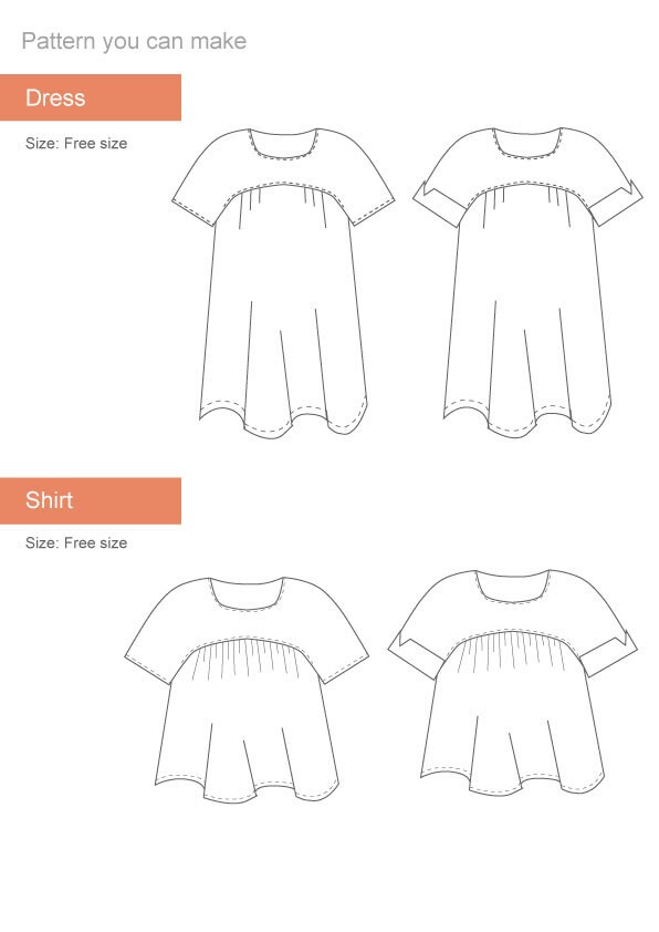 Japanese Style Elegant Dress Sewing Pattern Bundle Pack / PDF / Instant ...
