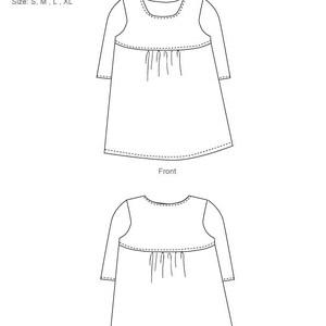 Elegant Classic, Japanese Style Linen Shirt Digital Sewing Pattern ...