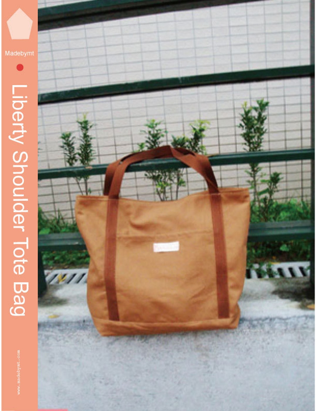 Liberty Canvas Tote Bag , PDF Digital Sewing Pattern - Instant Download ...