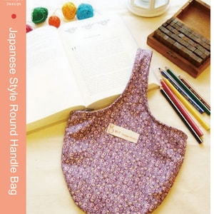 Japanese Style Round Handle Bag Digital Pattern, PDF Format, Add ...