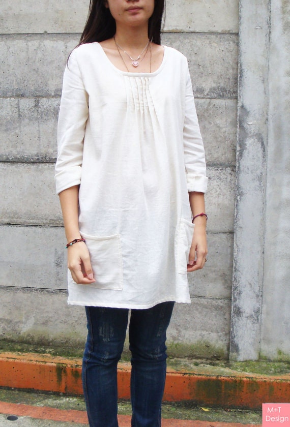 Elegant Classic, Japanese Style Linen Dress / Shirt Digital Sewing ...