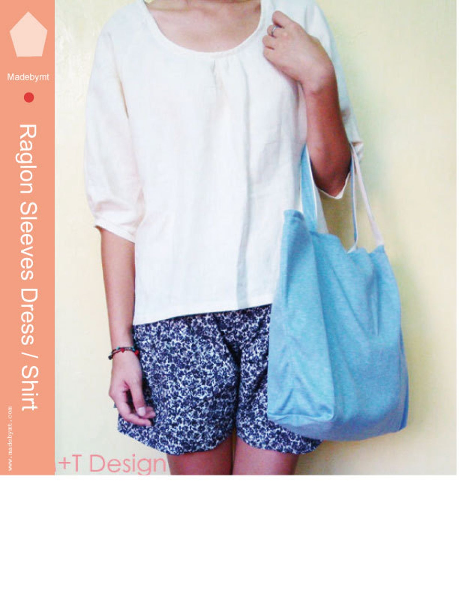 Elegant Classic, Japanese Style Linen Raglan Sleeve Shirt / Dress ...