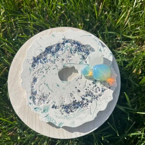 Eco Resin Unicorn Glitter Geode Crystal Trinket Ring Tray - Etsy