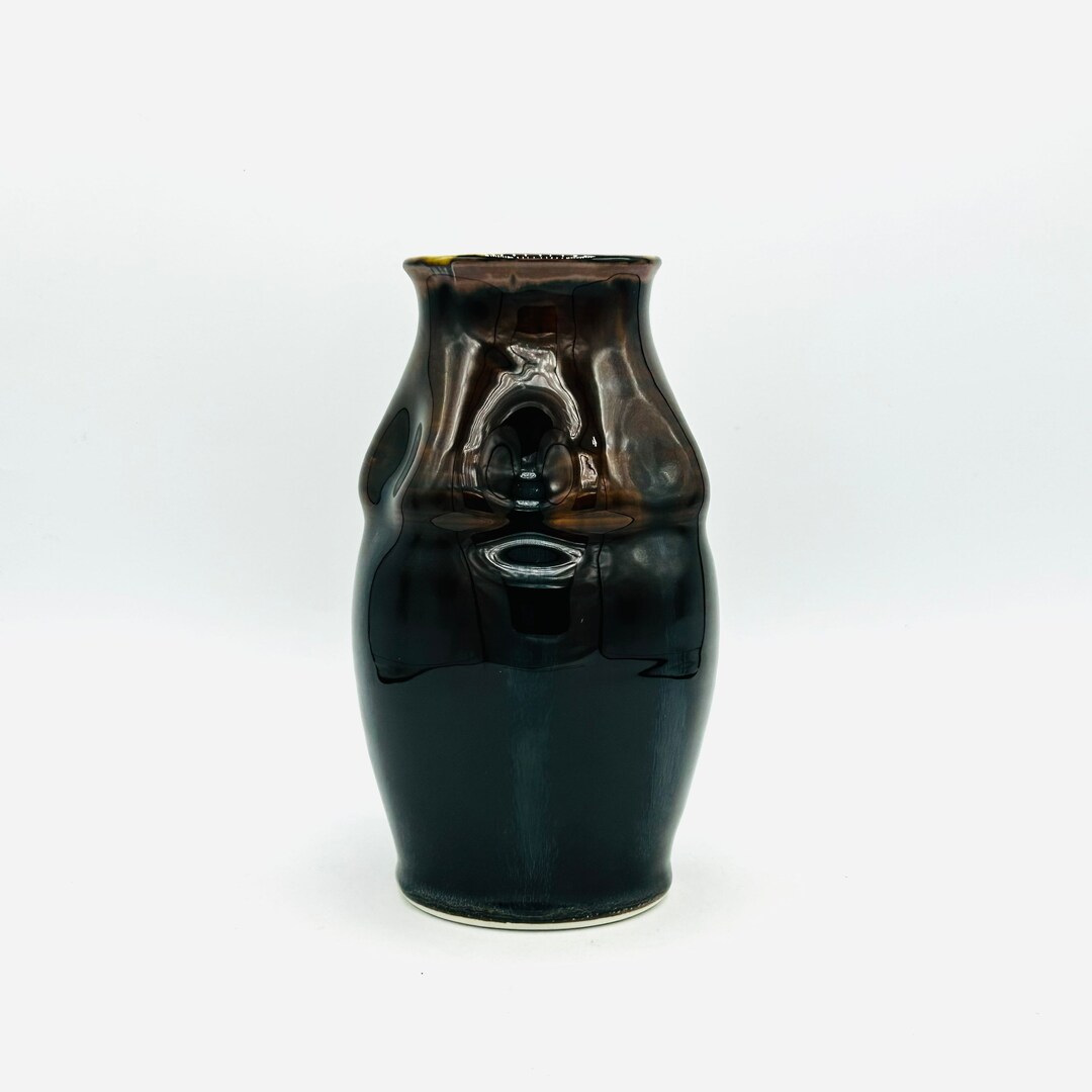Rich Tenmoku Reduction Fired Porcelain Ceramic Vase 1 by Jessica ...