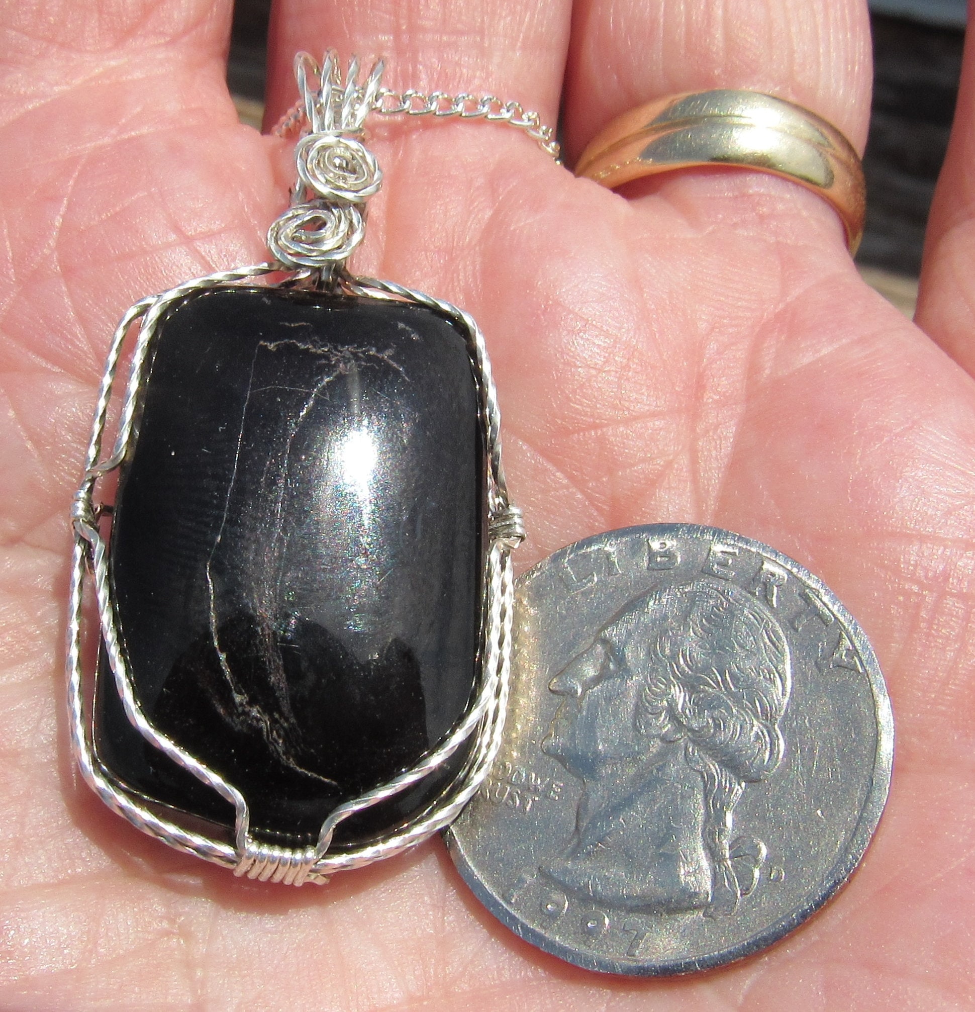 Whitby Jet Pendant - Etsy