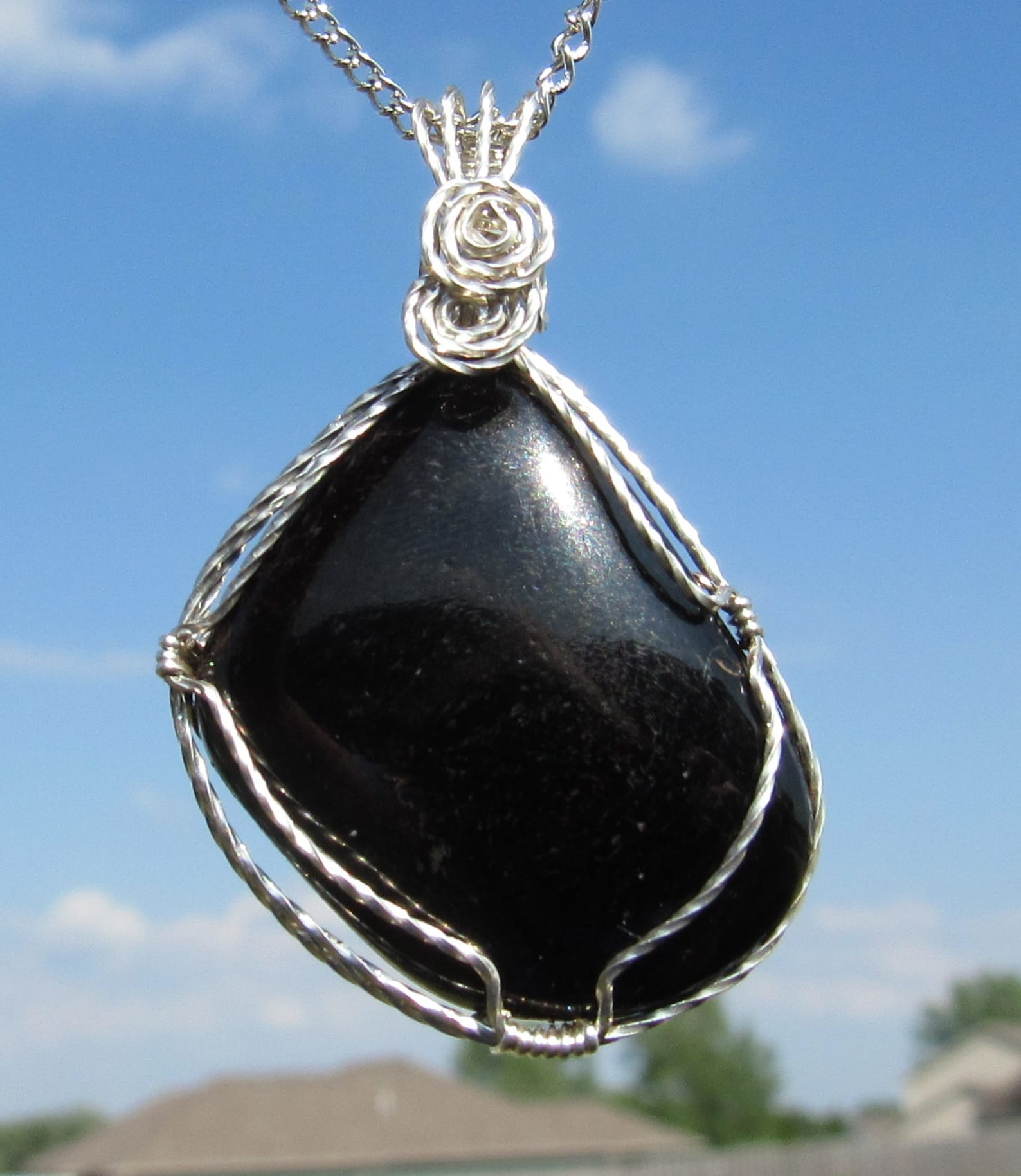 Whitby Jet Pendant - Etsy