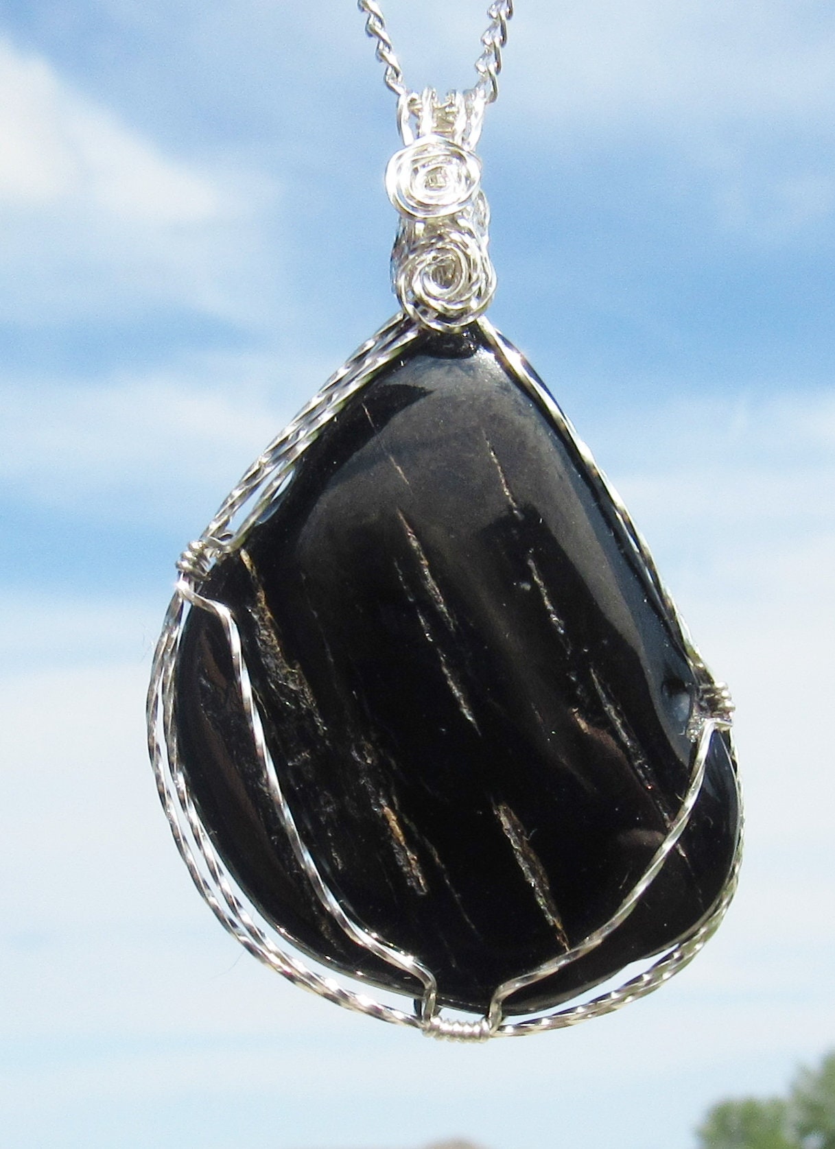 Whitby Jet Pendant - Etsy