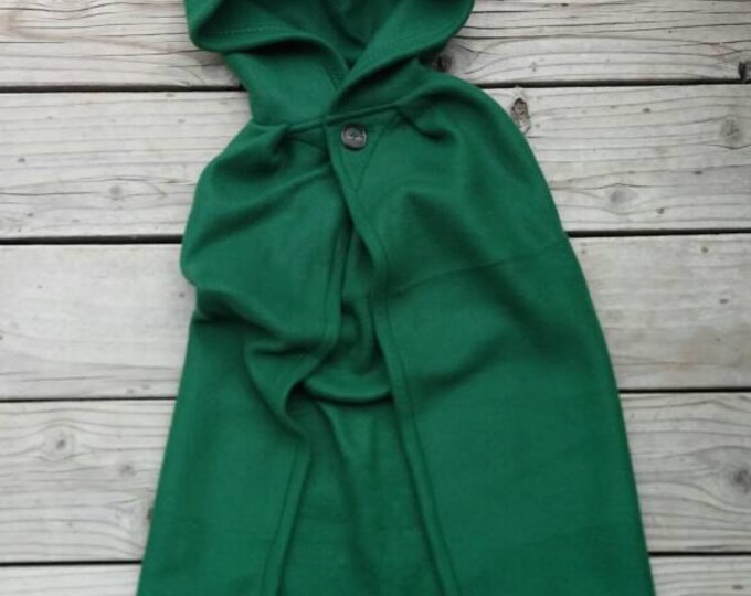 Size 2T, 18m Toddler Hobbit Cape Cloak in Hunter Green - Etsy