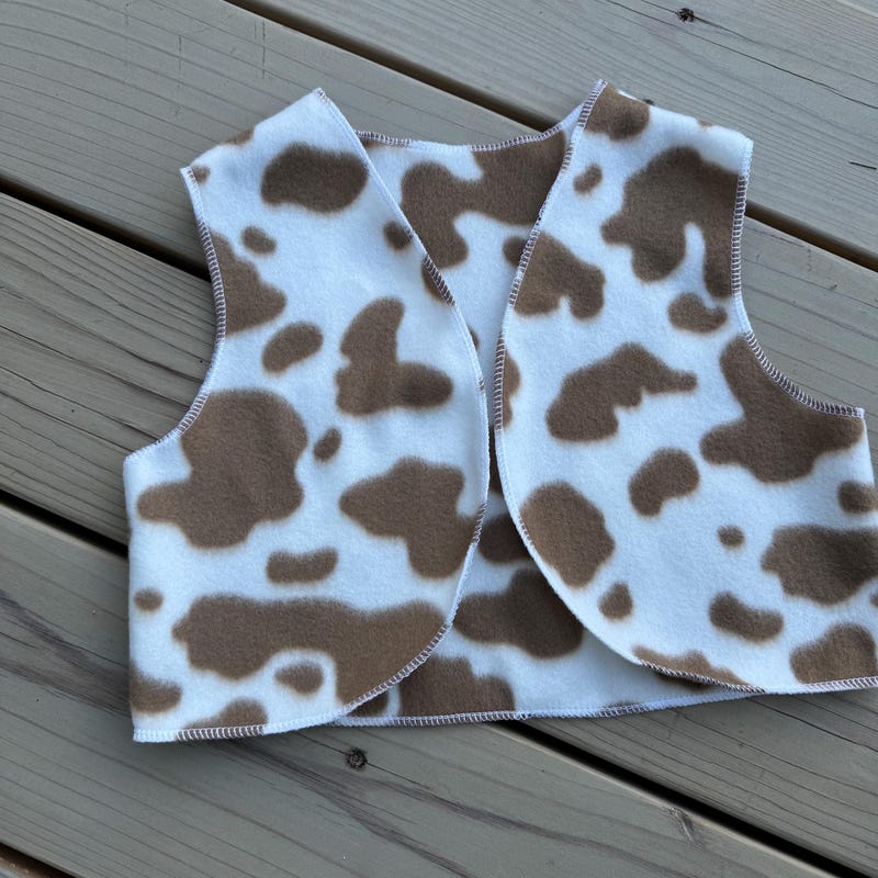 Cow Print Vests - Etsy