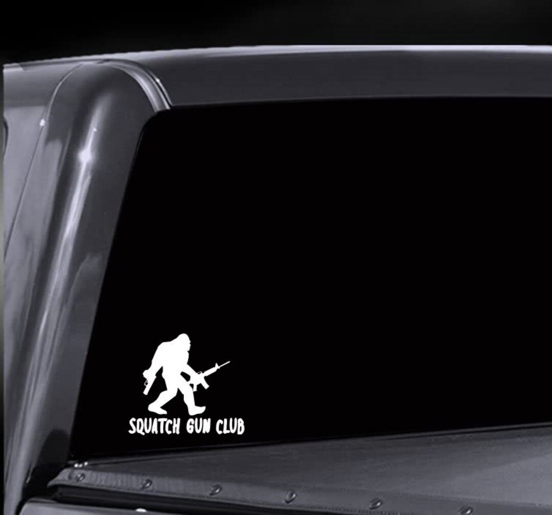 Squatch Gun Club Car Window Decal - Etsy