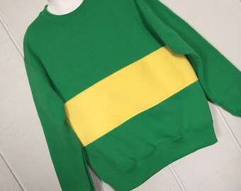 Four Undertale character sweatshirts Frisk Asriel Chara and