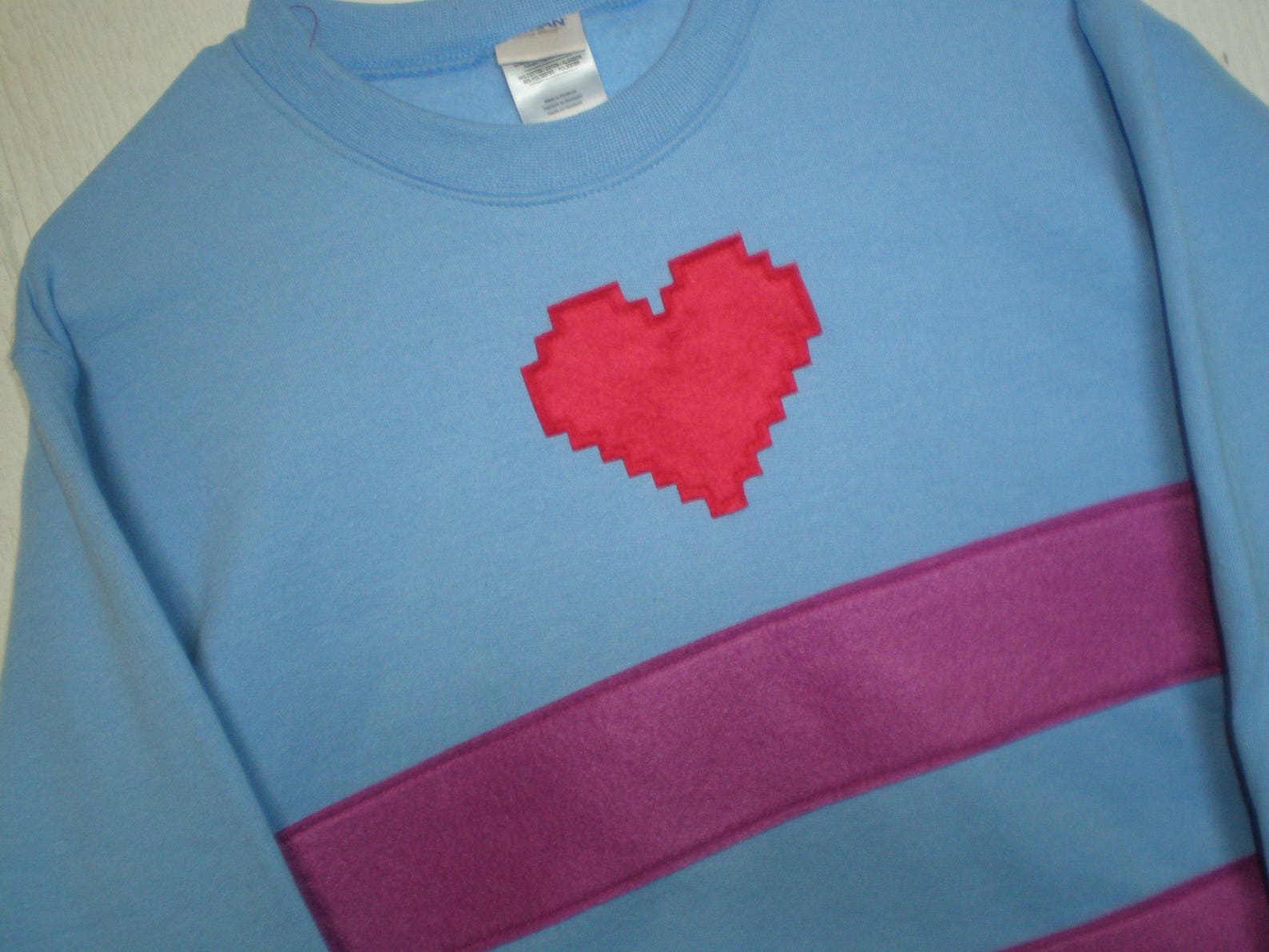 Frisk Shirt With Pixel Heart Undertale Shirt Frisk Heart - Etsy UK