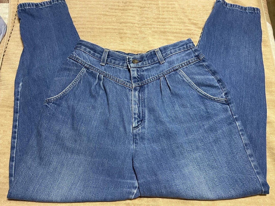 Vintage 80’s Levi’s Pleated White Tab Mom Jeans Size 14 High Waist 30 ...