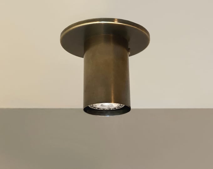 Monopoint Cylinder Flush Spot - Opitional Oxidized Brass - Spotlight ...