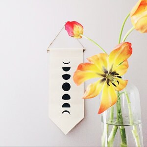 Handmade Moon Phase Banner - Custom Handmade Moon Phase Wall Hanging - Etsy