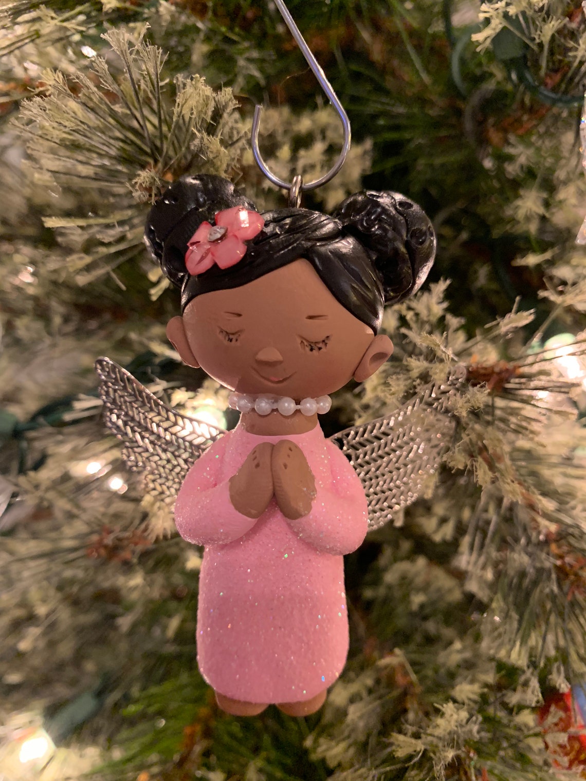 African American Angel Angelcustom Angel Ornamentpolymer - Etsy