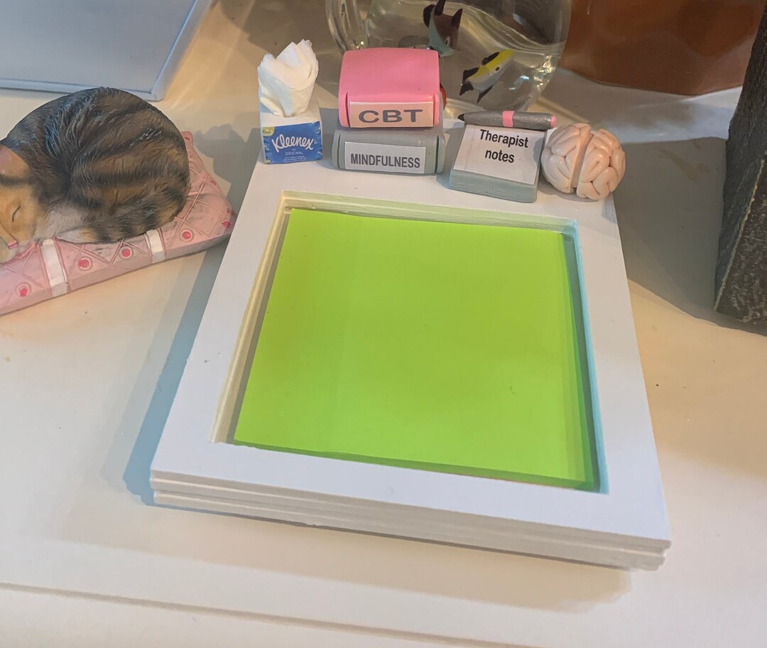 Post It Note Pad,therapist Note Pad Holder, Note Card Holder,desk ...