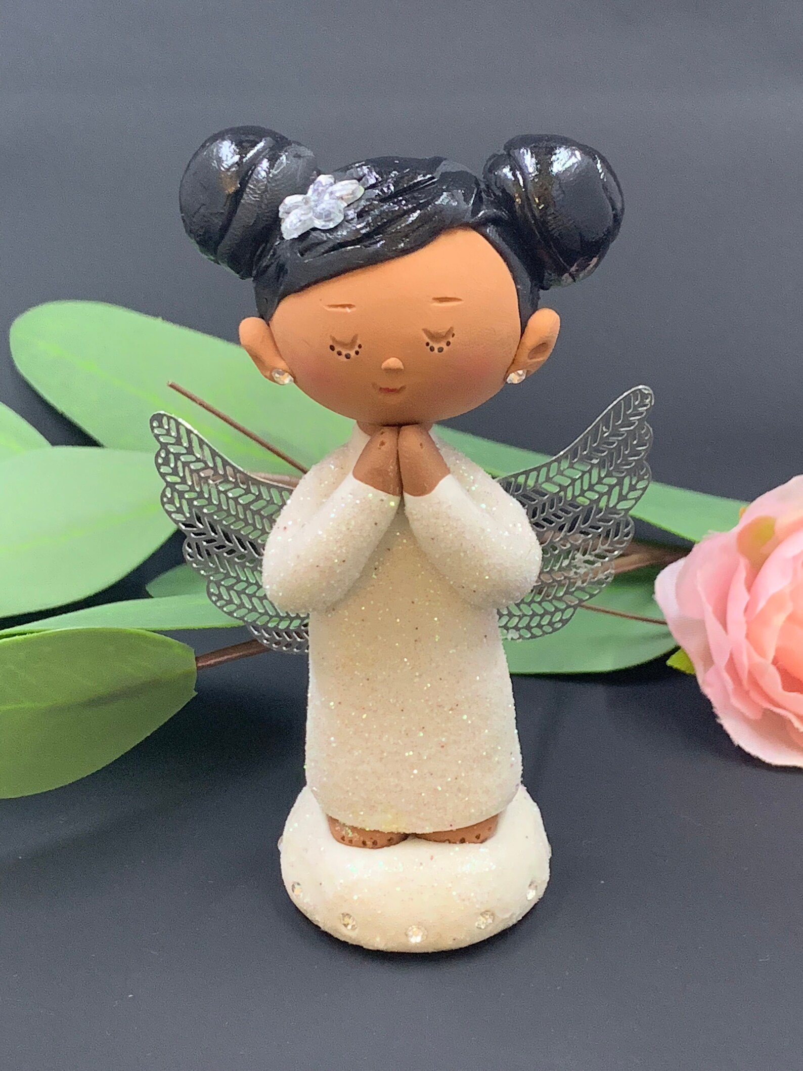 African American Angel Angelcustom Angel Ornamentpolymer | Etsy