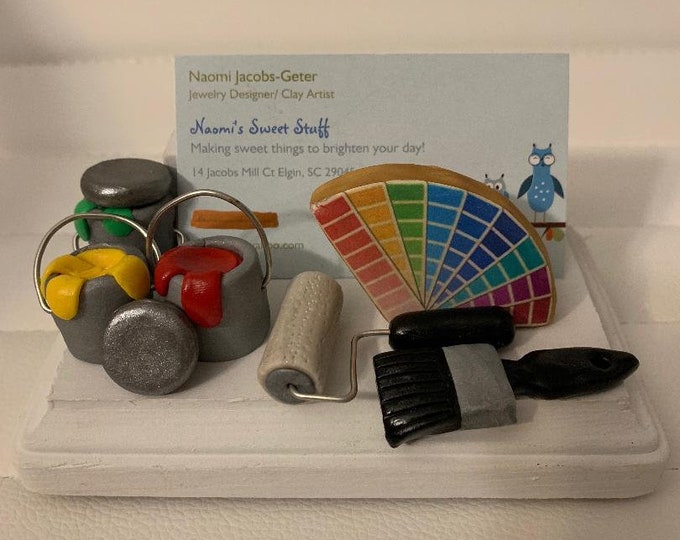Polymer Clay Desktop Business Card - Etsy