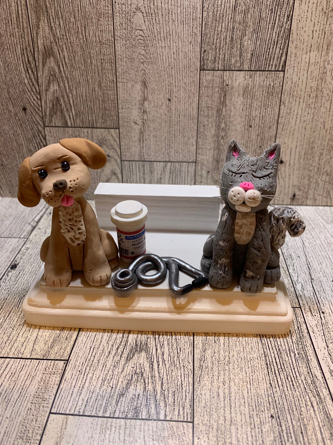 Polymer Clay Dog Business Card Holder,cute Dogs, Handmade Dogs, Animals ...