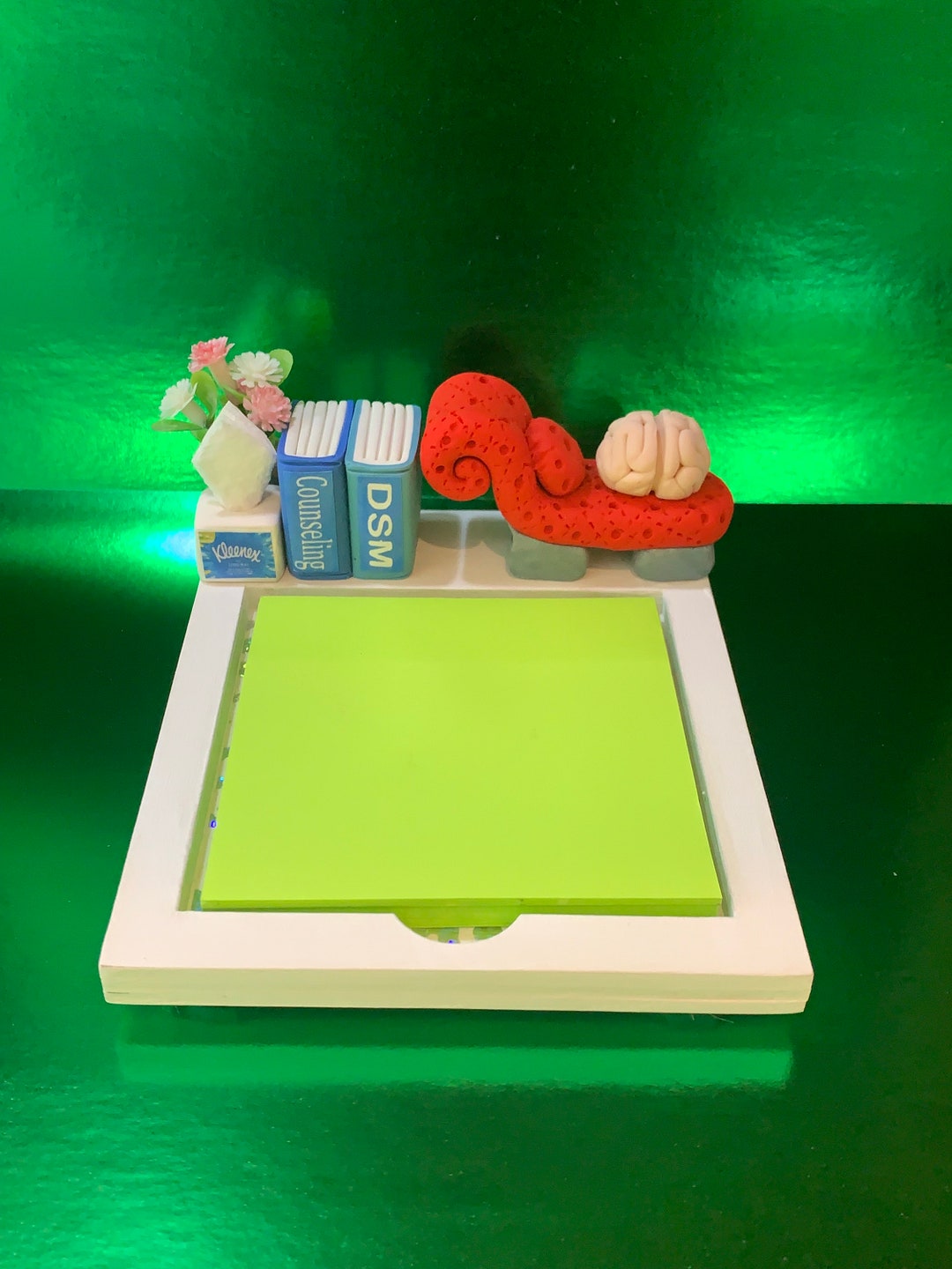 Post It Note Pad,therapist Note Pad Holder, Note Card Holder,desk ...