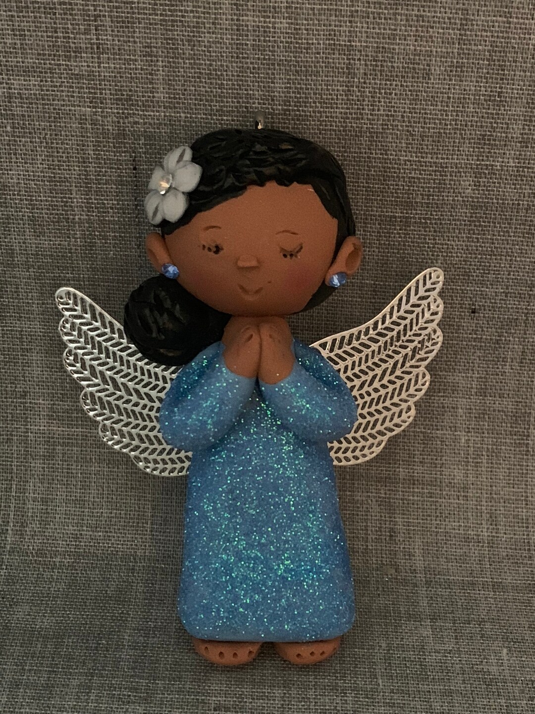 African American Angel Angel,custom Angel Ornament,polymer Clay ...