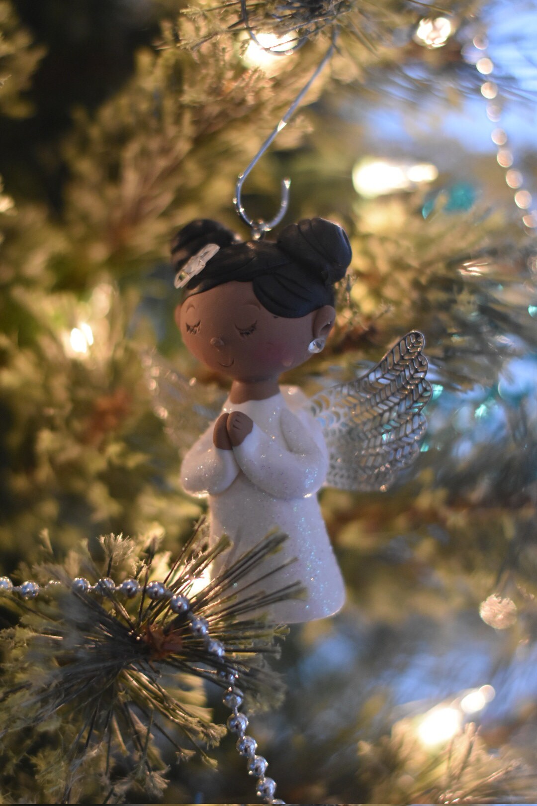African American Angel Angel,custom Angel Ornament,polymer Clay ...