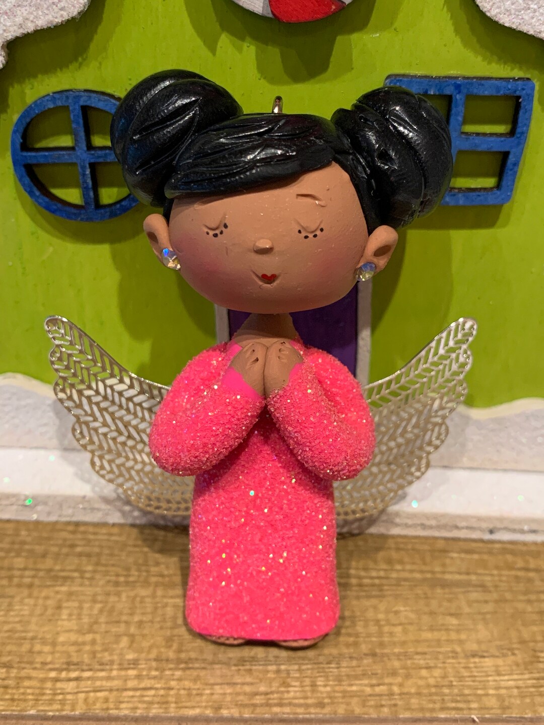 African American Angel Angel,custom Angel Ornament,polymer Clay ...