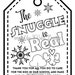 Snuggle is Real Gift Tag | Printable DIY - Etsy