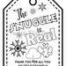 Snuggle is Real Gift Tag | Printable DIY - Etsy