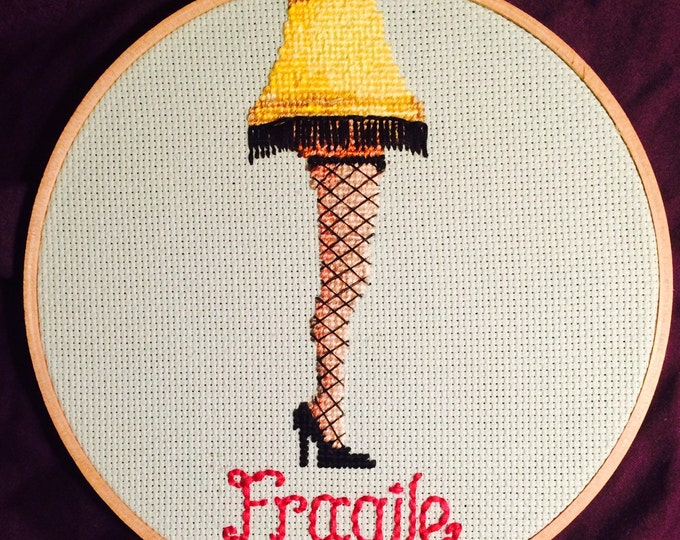 A Christmas Story Fragile Leg Lamp Needlepoint - Etsy