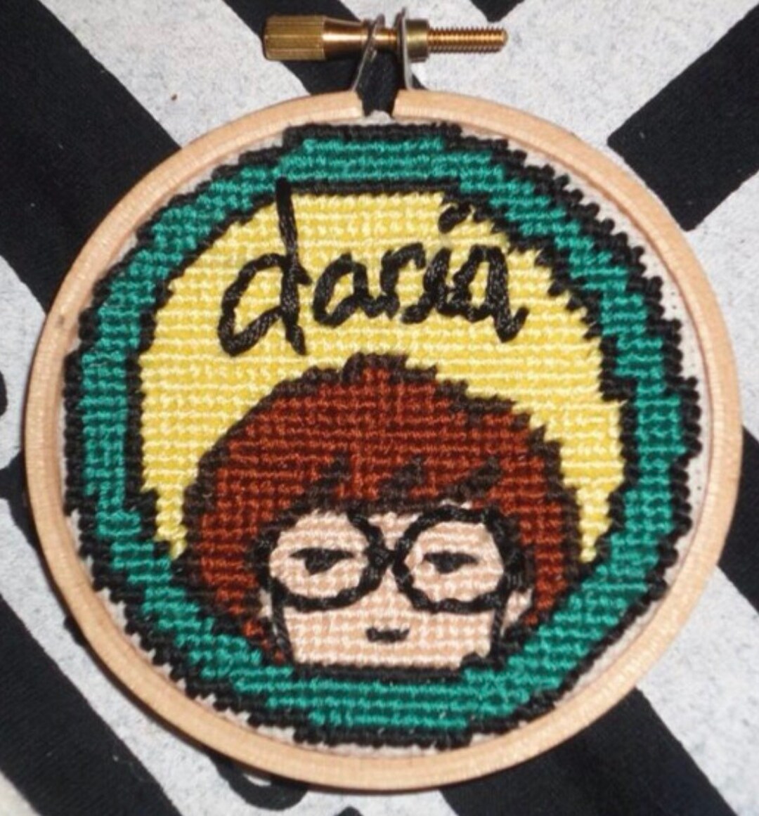 Daria Logo Hand-embroidered Mini Hoop Wall Art Made-to-order - Etsy