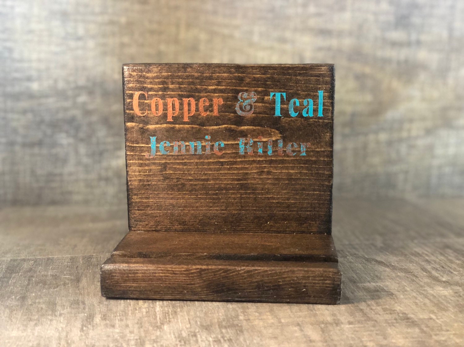 Personalized Business Card Display / Business Card Holder / - Etsy