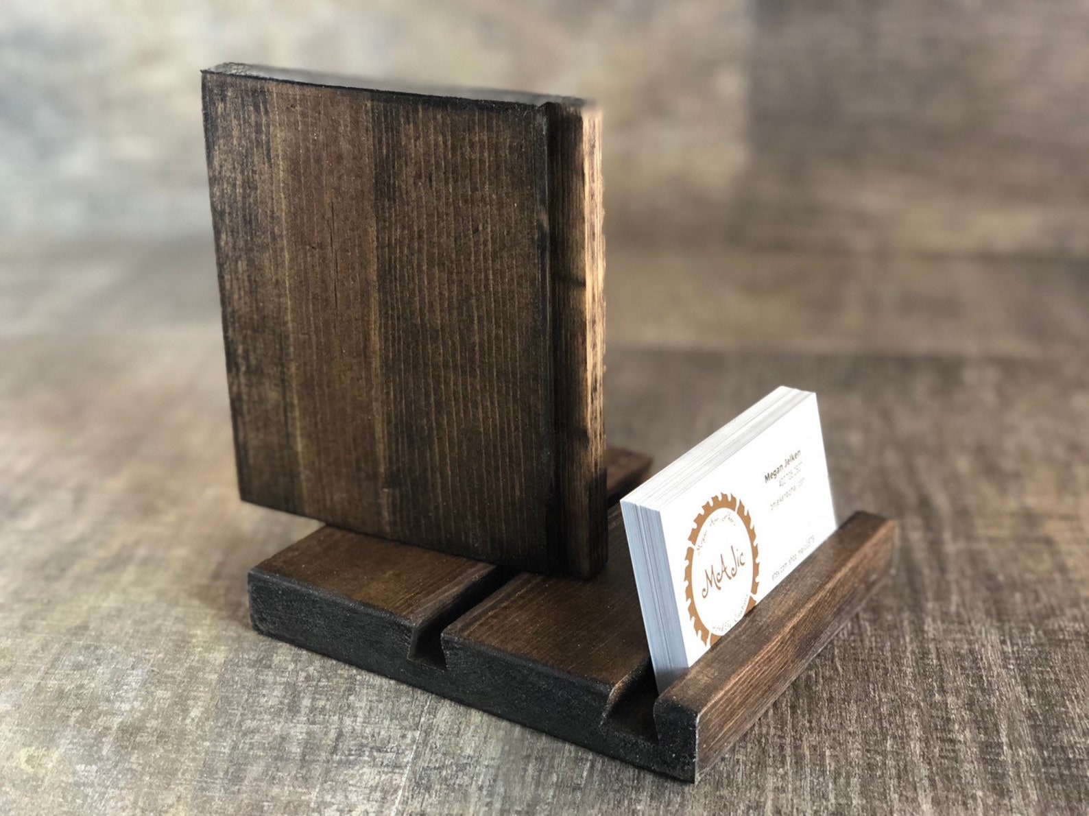 Personalized Business Card Display / Business Card Holder / - Etsy