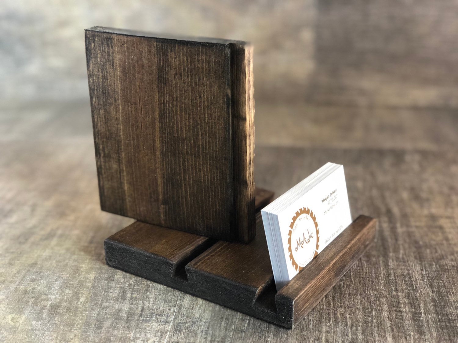 Personalized Business Card Display / Business Card Holder / - Etsy