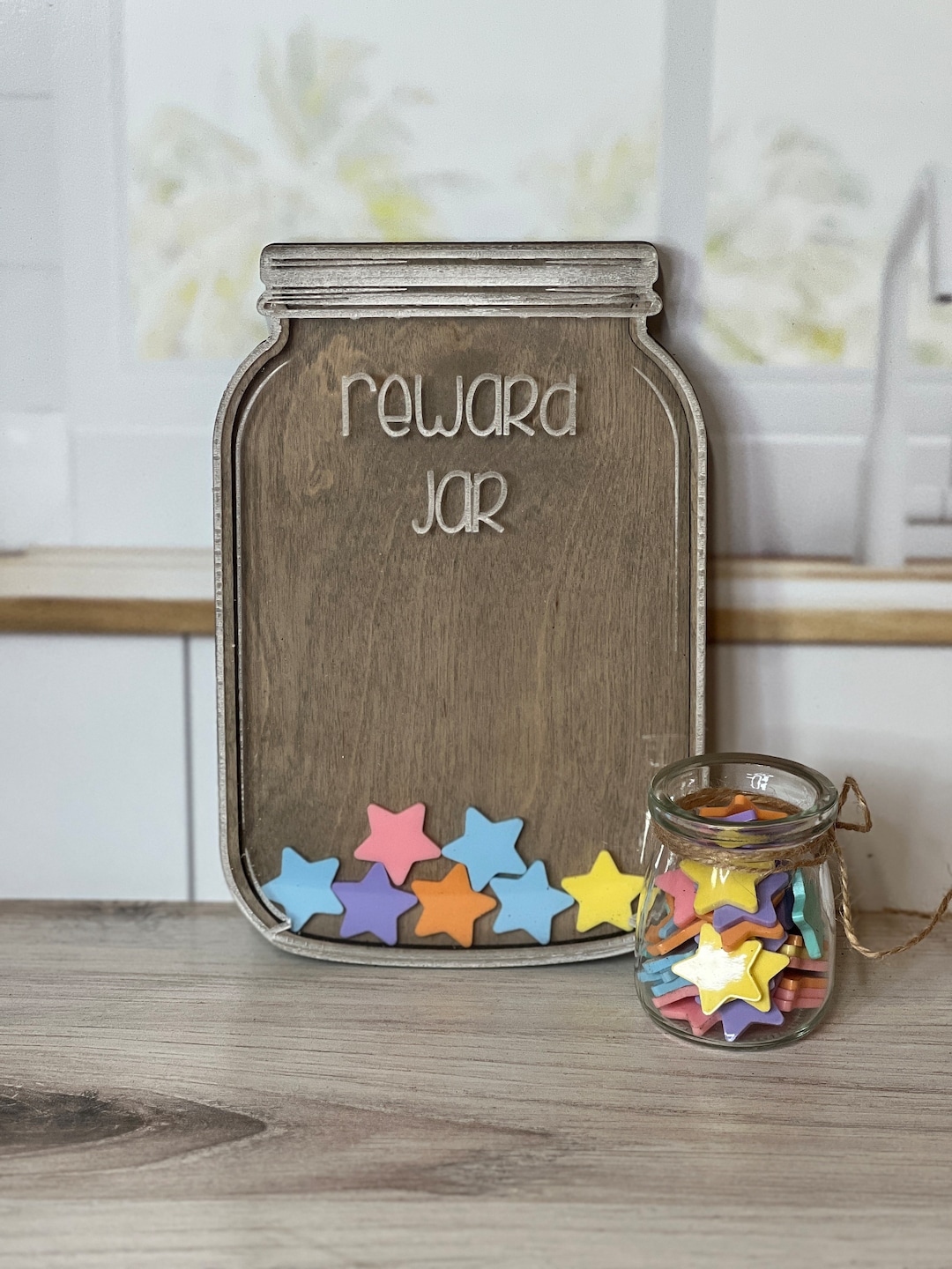 Reward Jar / Kids Reward Chart / Teacher Reward Jar With Glass Storage ...