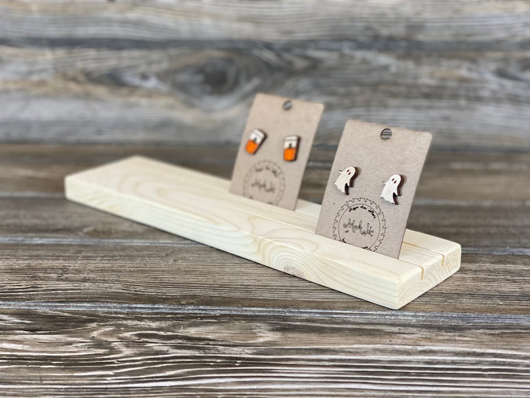 Handcrafted Earring Card Display: Jewelry Organizer Board - Etsy