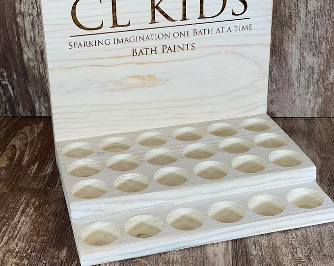 Wooden Display Rack Product Bottles of 1.25 Outer Diameter 10 Row ...