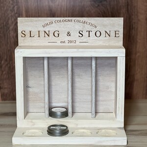 2 Oz Tin Display / 2 5/8 Tin Display / Solid Cologne Display / Lips ...