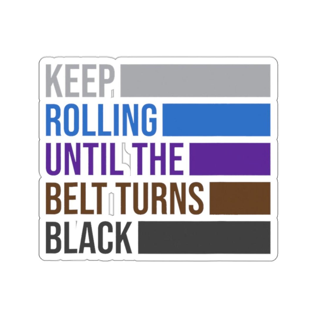 Black Jiu-jitsu Belt Kiss-cut Stickers, Brazilian Jiu-jitsu Gift ...