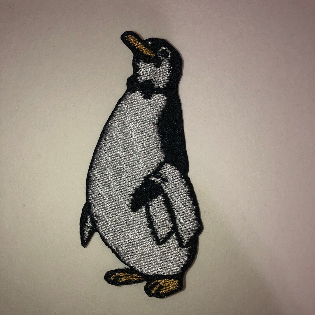 Iron On, Machine Embroidered Patch Disney Inspired Fan Art Penguin ...