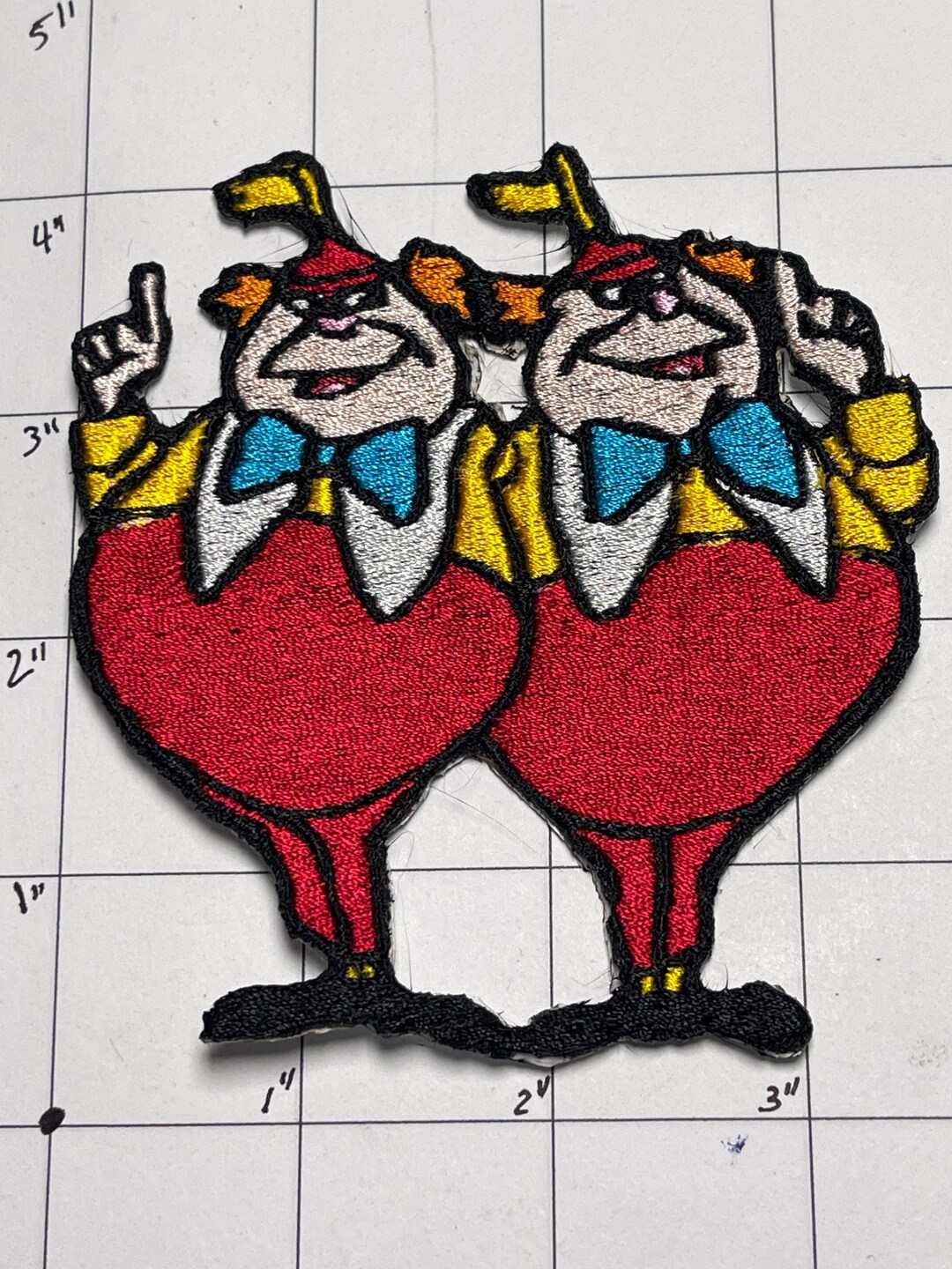 Iron On, Machine Embroidered Patch Inspired Fan Art Tweedle Dee and ...