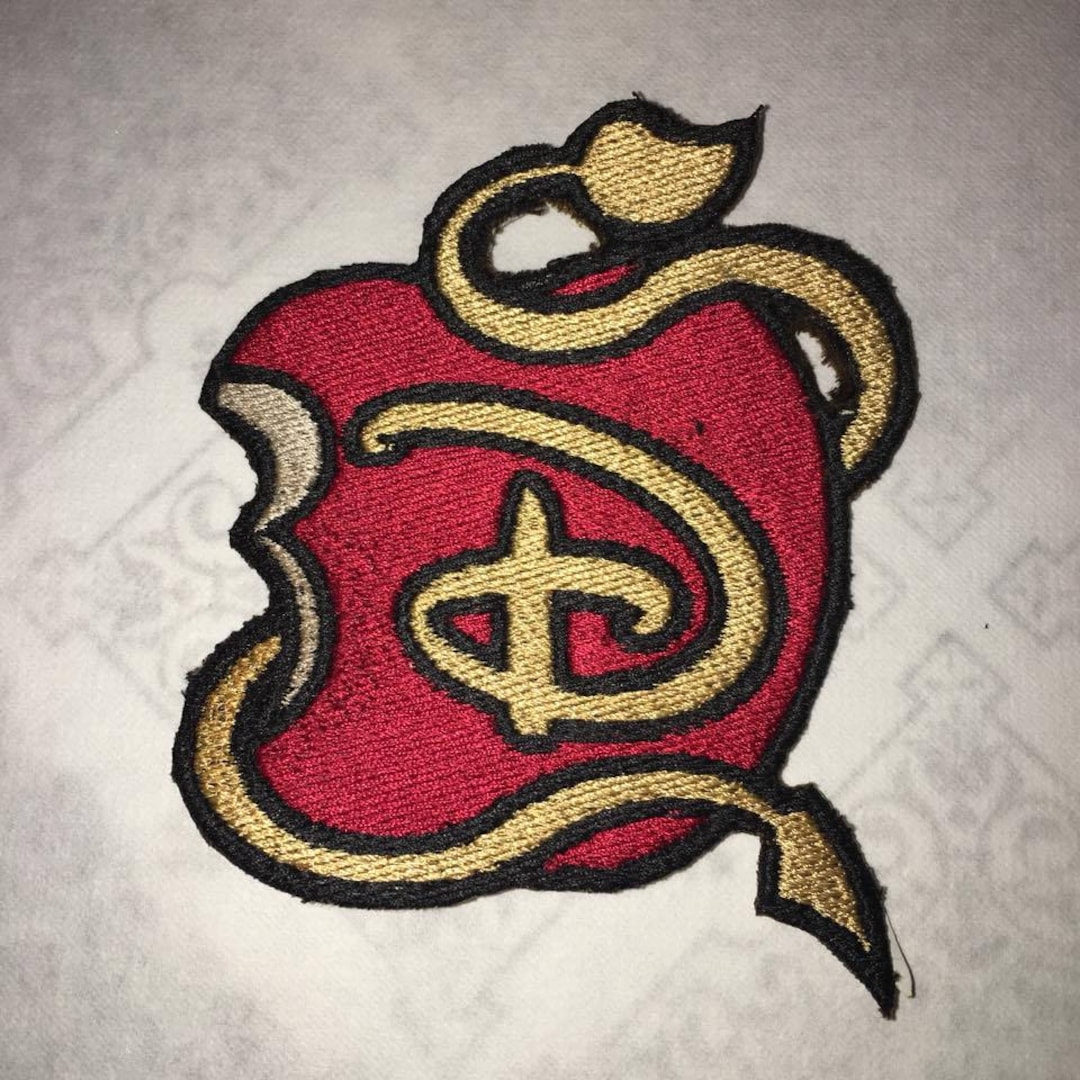 Iron on Patch Inspired Fan Art From Descendants Apple Logo - Etsy