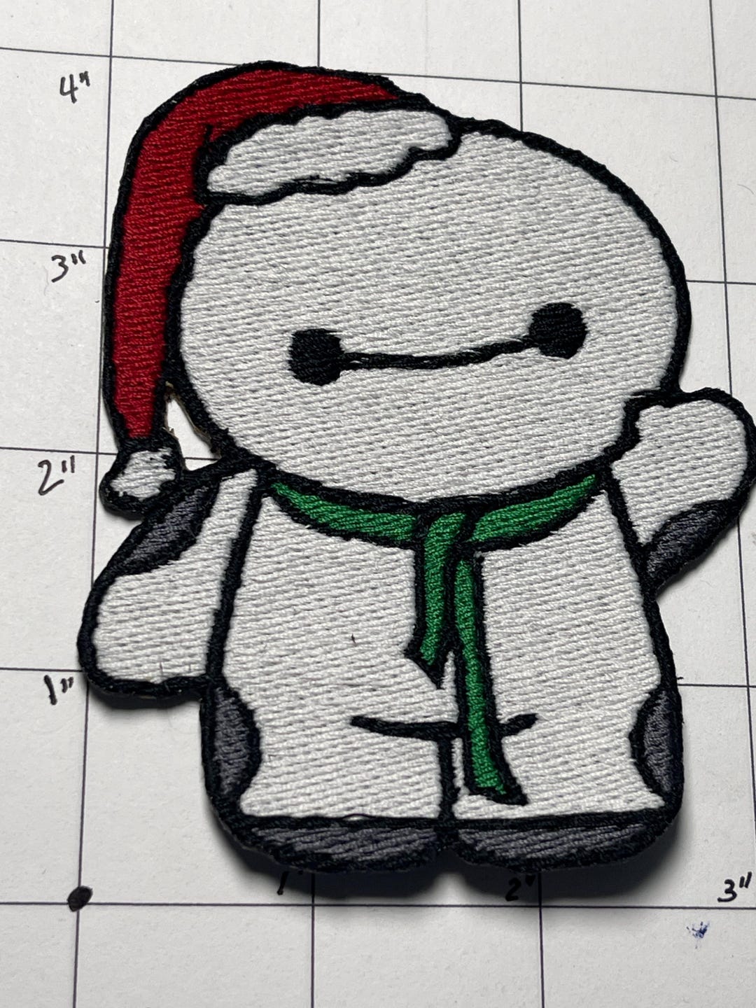 Iron On, Machine Embroidered Patch Disney Inspired Fan Art Christmas Holiday Baymax - Etsy