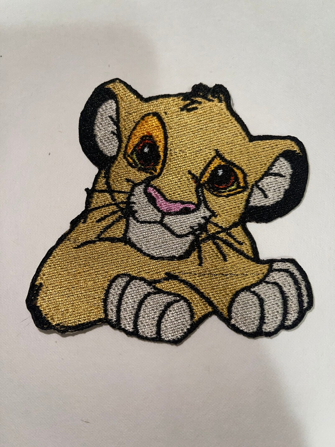 Iron On, Machine Embroidered Patch Inspired Fan Art Kid Simba - Lion King - Etsy