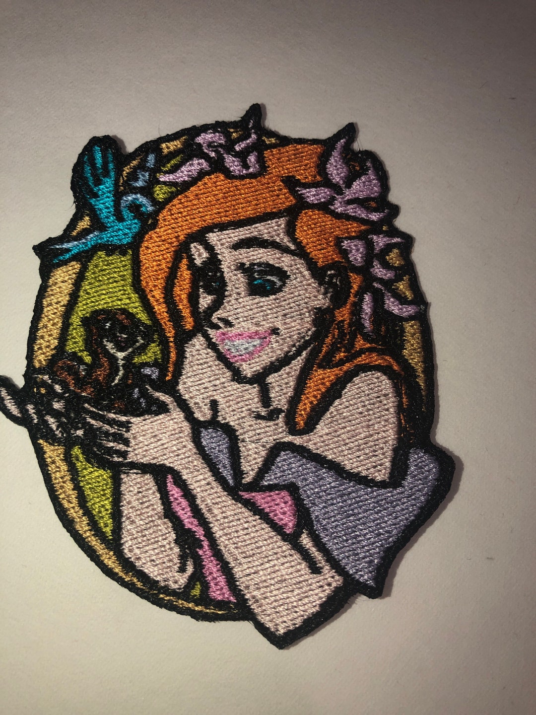 Iron on Patch Inspired Fan Art Giselle and Pip From Enchanted - Etsy