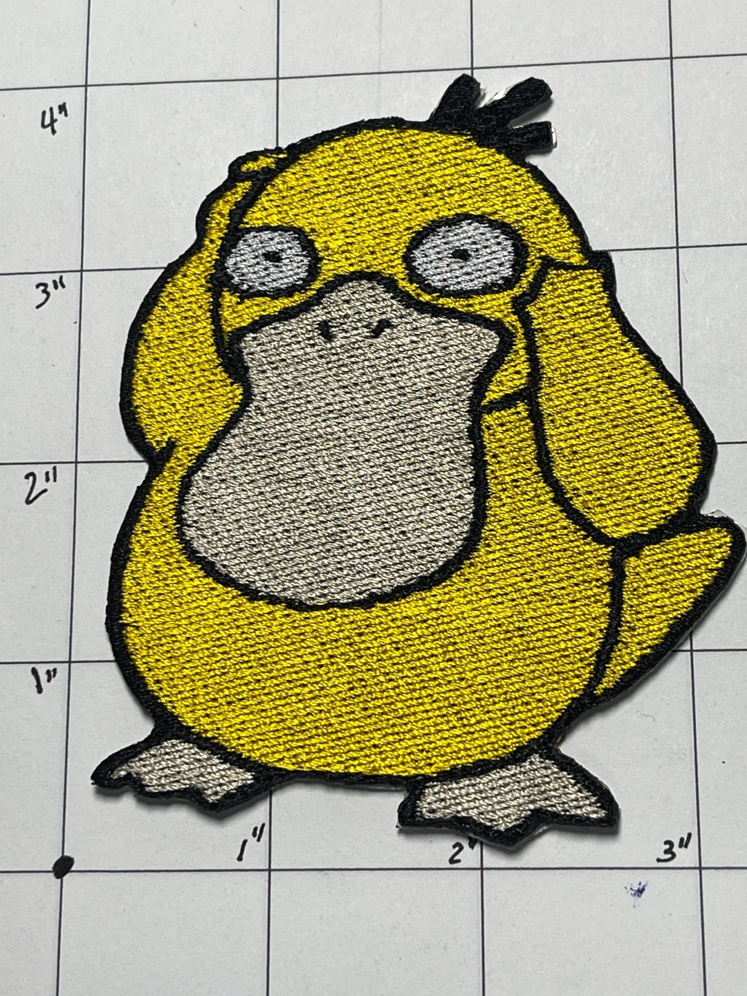 Iron On, Machine Embroidered Patch Inspired Fan Art Pokemon Psyduck - Etsy